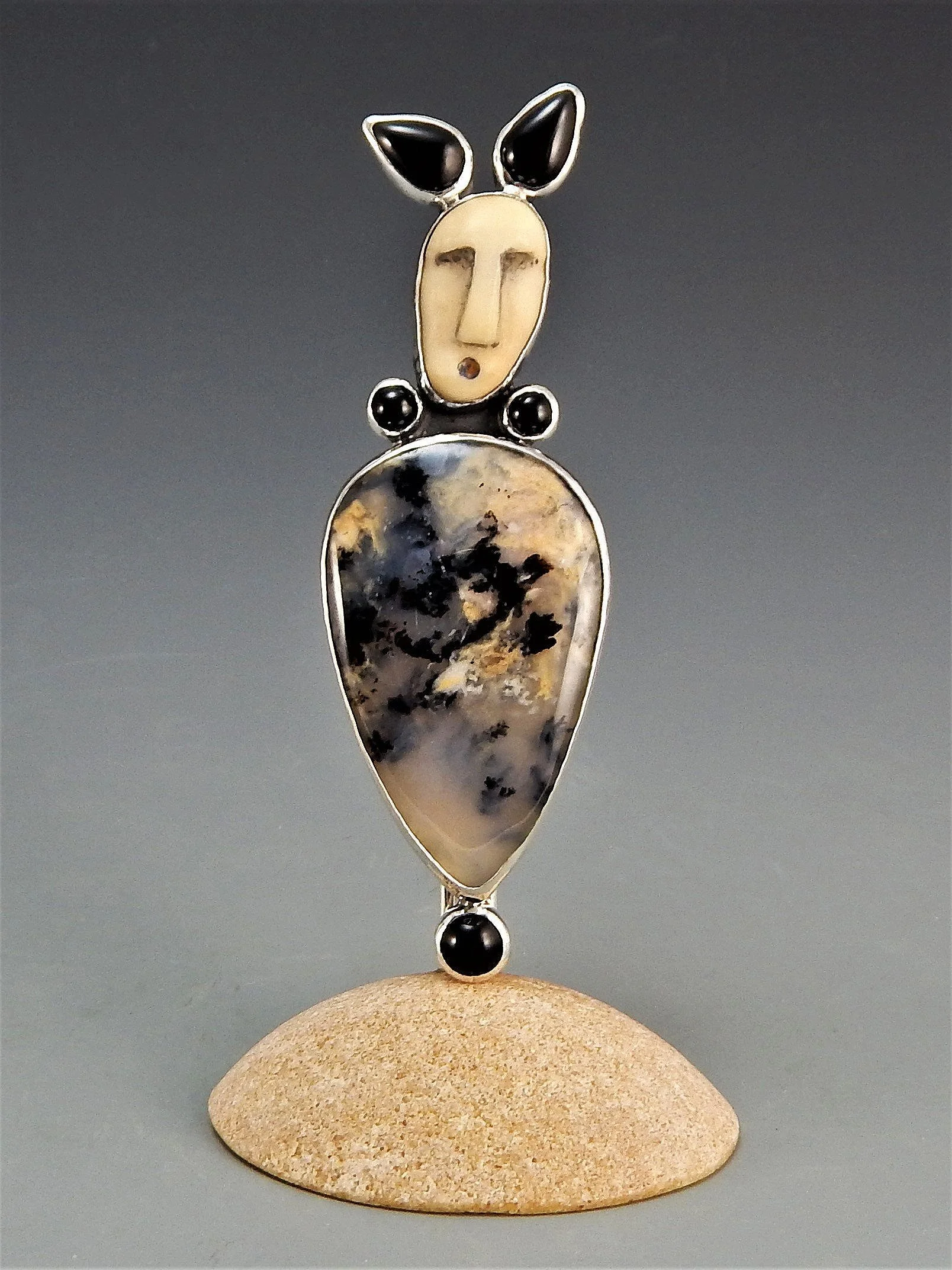 Wearable Sculpture — Silver Stone Handcrafted