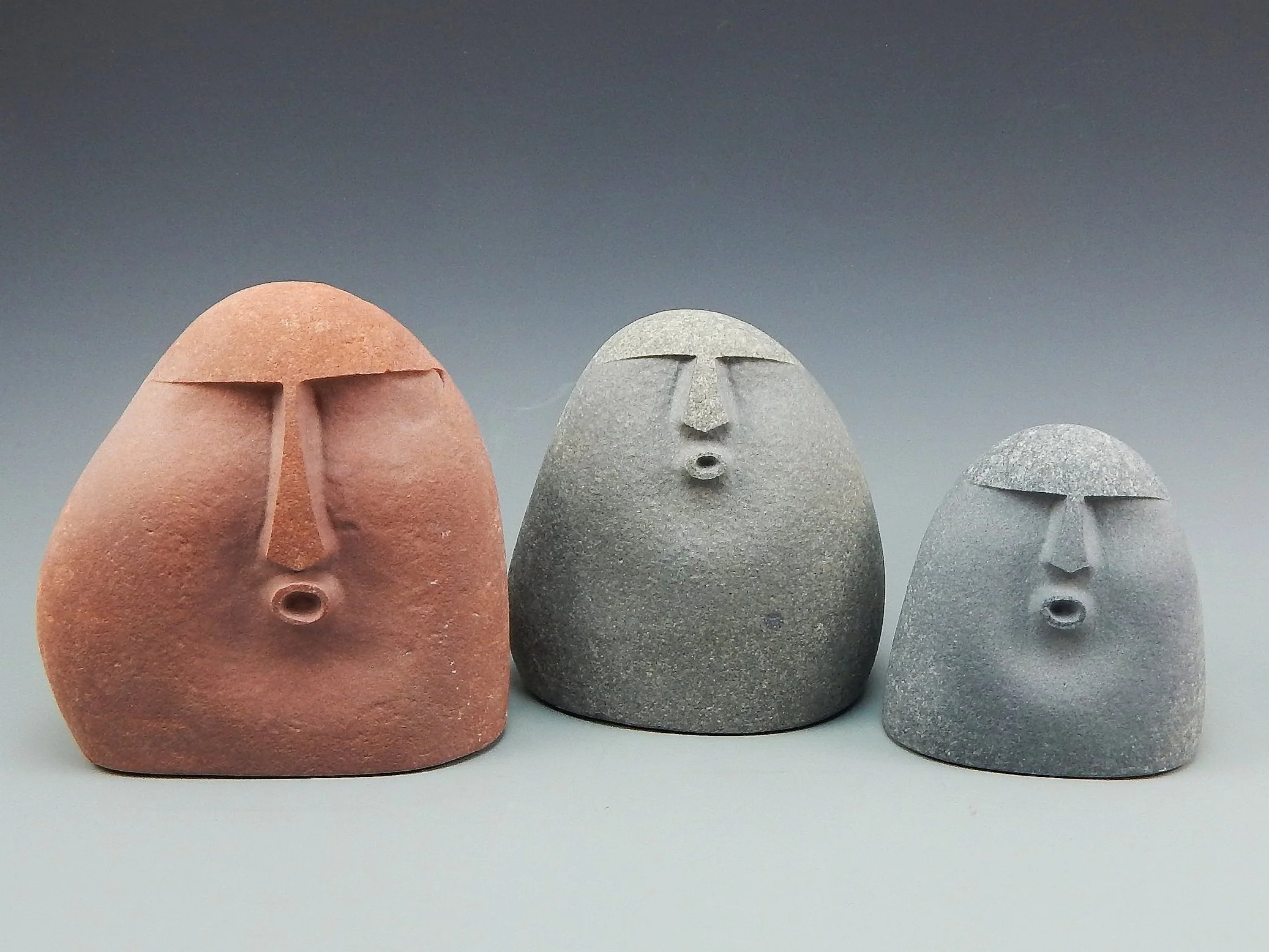 Faces Sandblasted Into Stone — Silver Stone Handcrafted