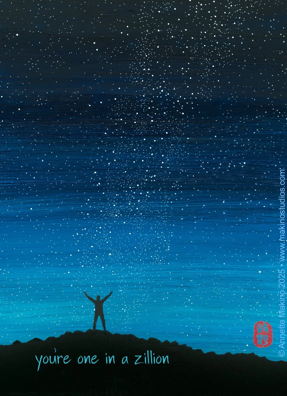 NEW! starry night sky card for birthdays and everyday - “you’re one in ...