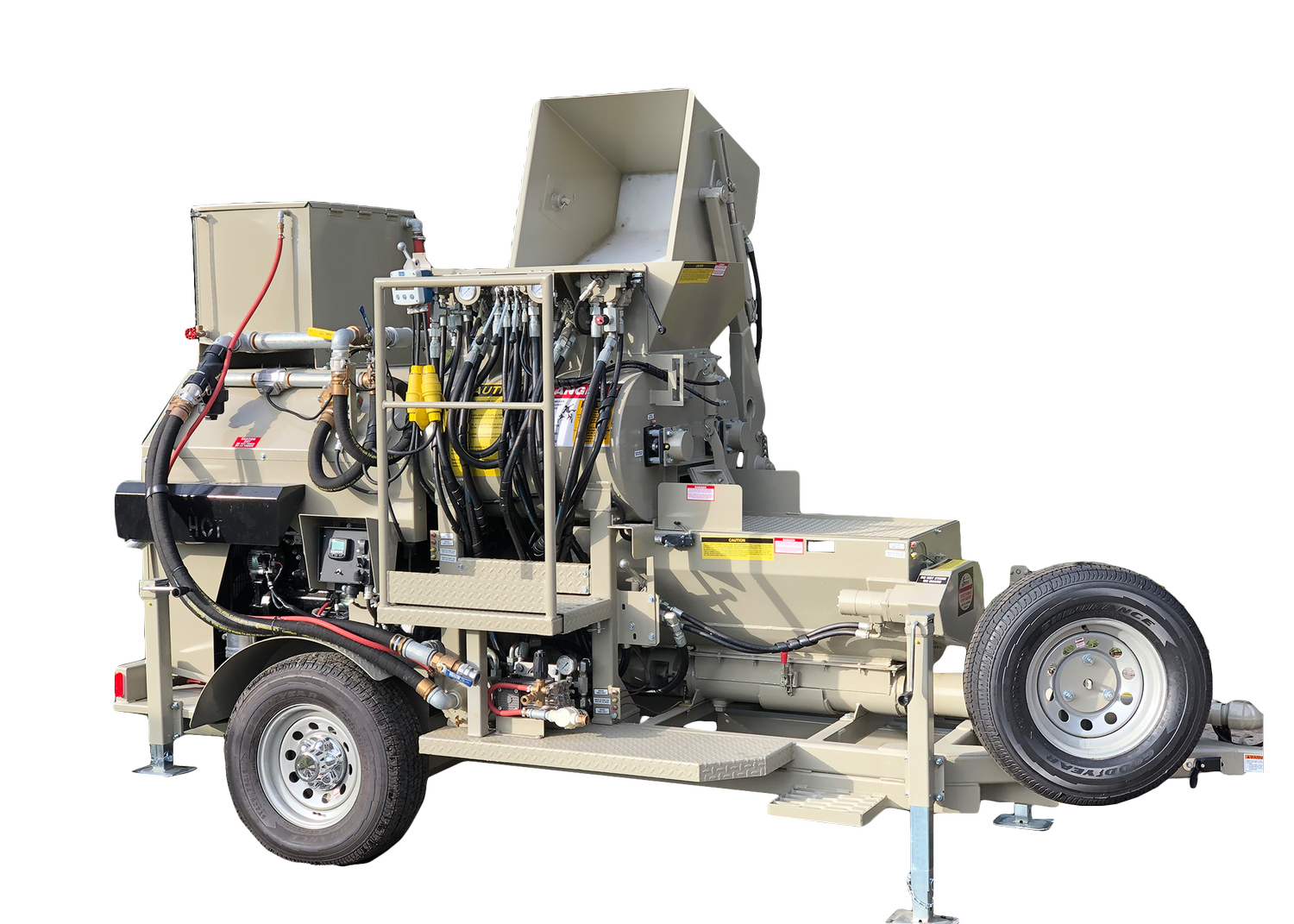 Gyp Floor Underlayment Mixer and Pump