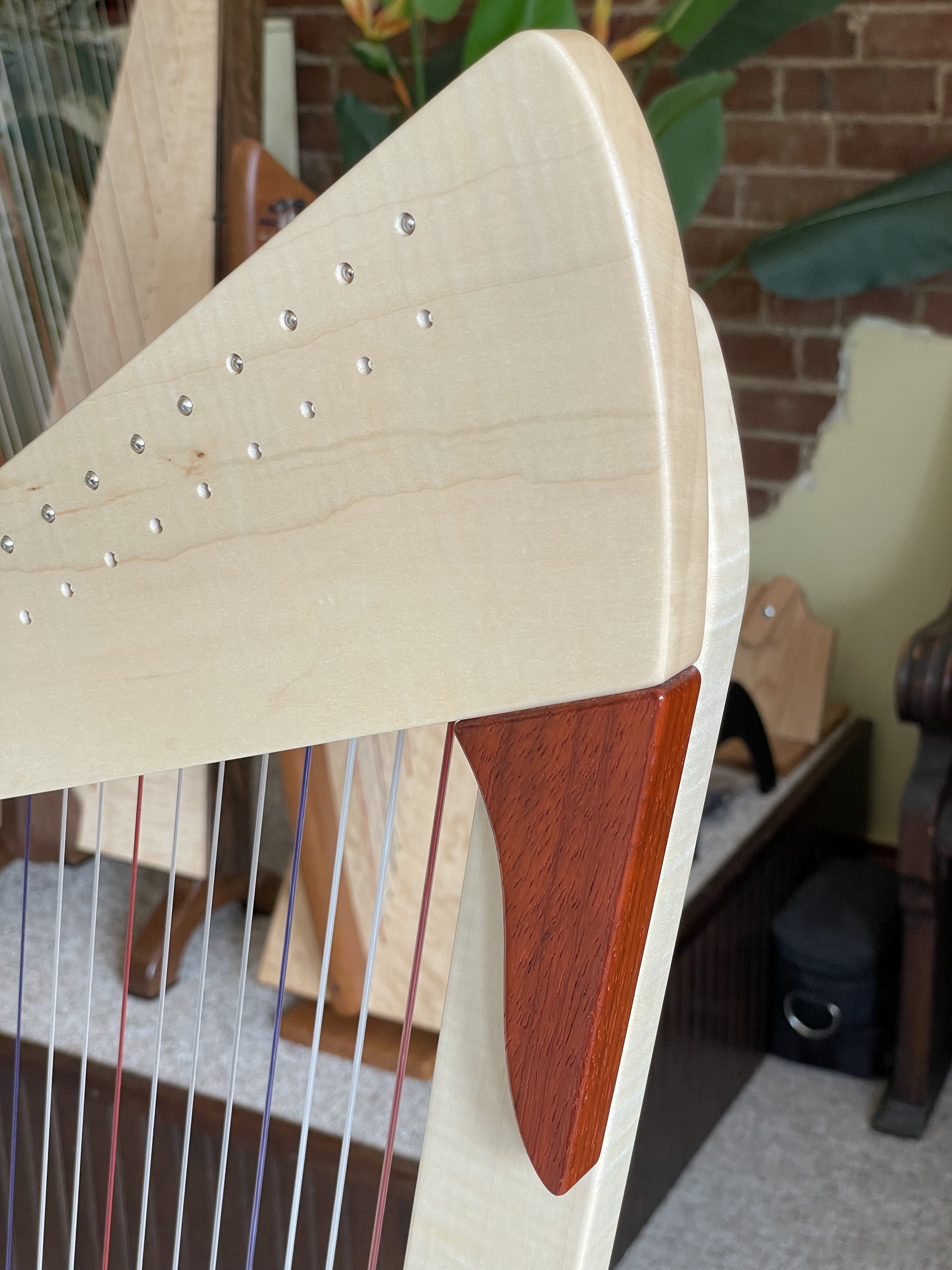 Limited Edition Fullsicle™ Harp - African Padauk and Curly Maple Combo — Harpsicle® Harps
