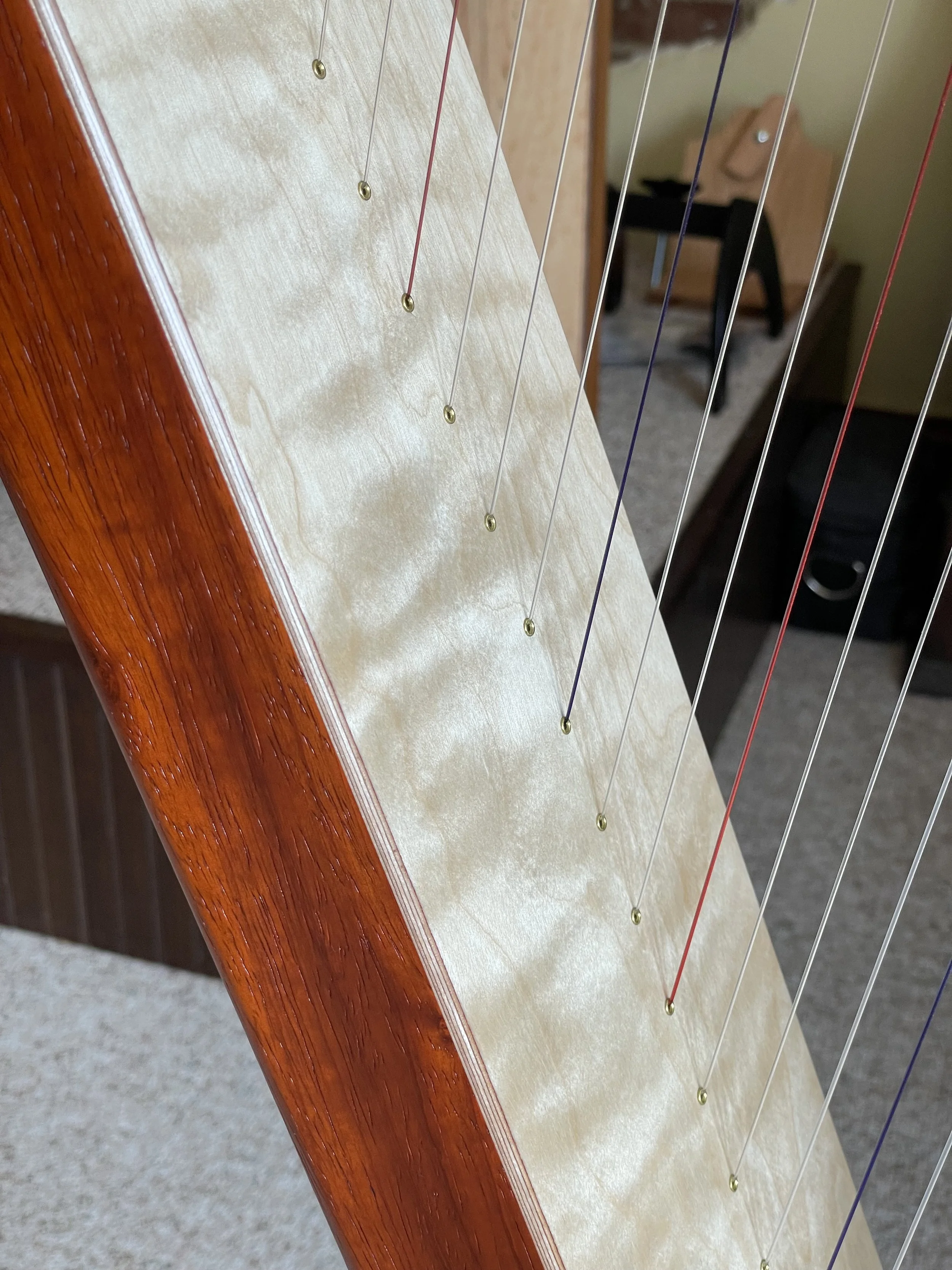 Limited Edition Fullsicle™ Harp - African Padauk and Curly Maple Combo — Harpsicle® Harps