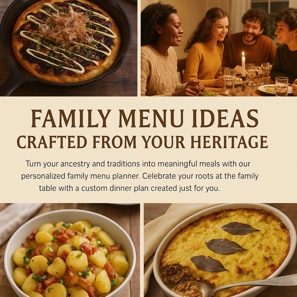 Family Menu Ideas - Eat Wander Explore