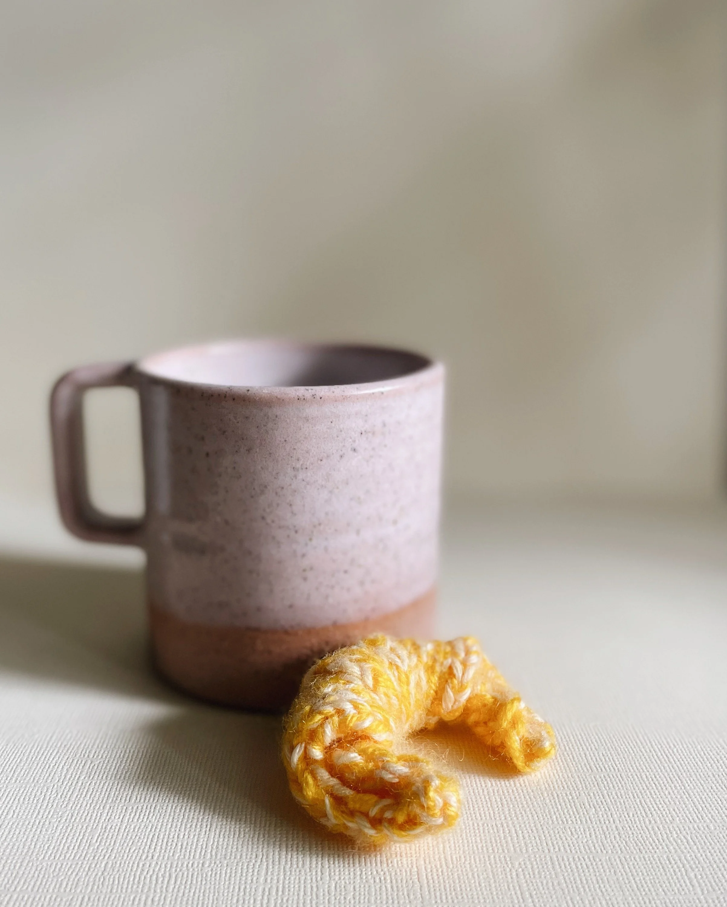 Free Pattern: Knitted Croissant