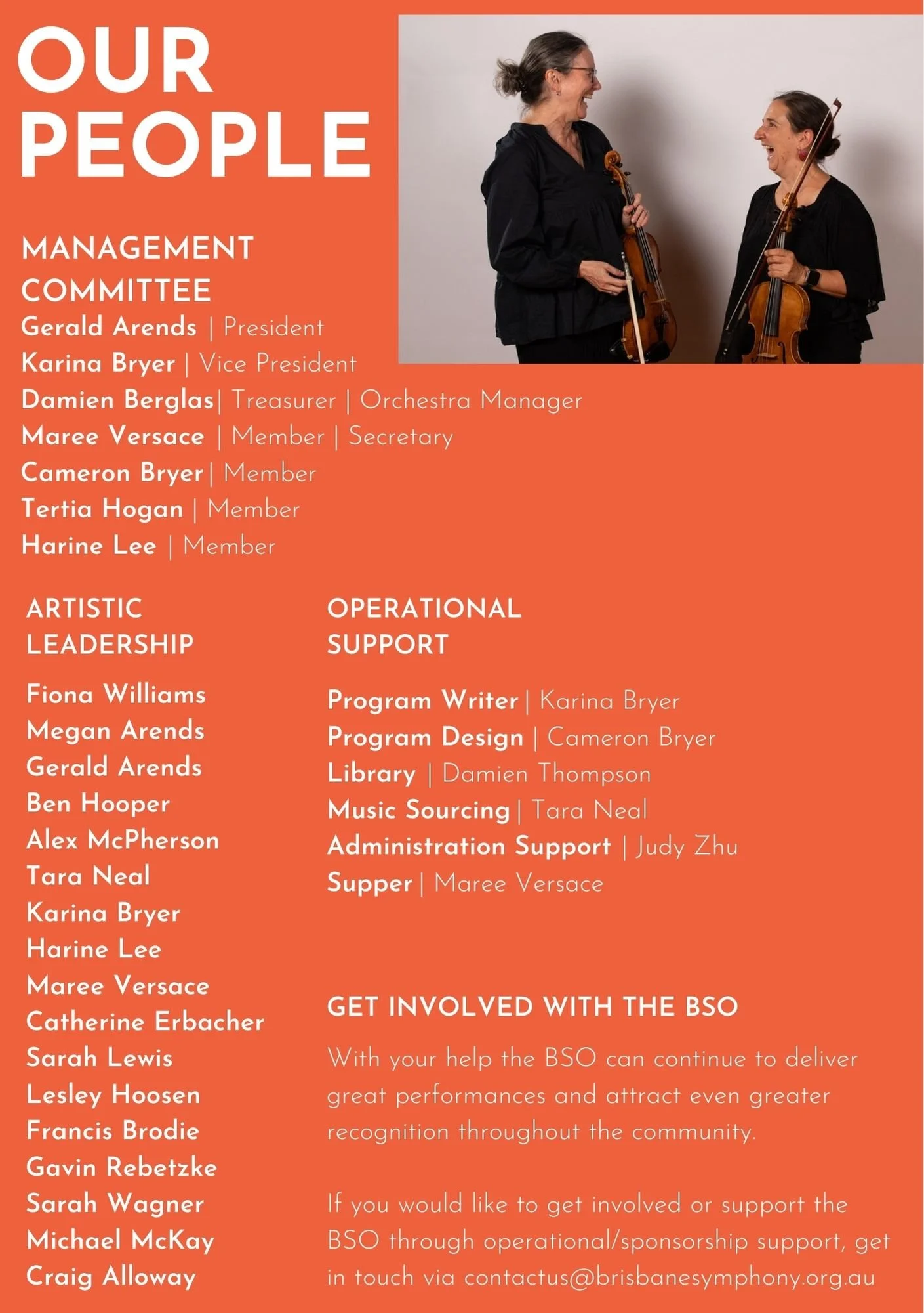 Brisbane Symphony Orchestra — Programs