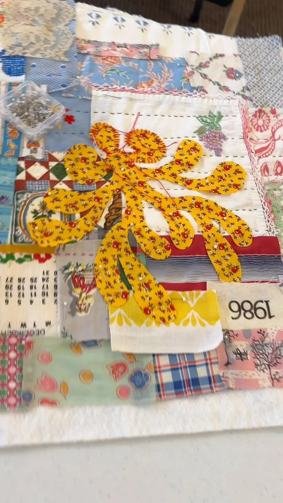 Contemporary Santa - machine pieced/embroidered — Sustainable Textile ...