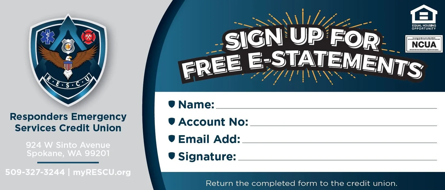 E-STATEMENTS — Responders Emergency Services Credit Union