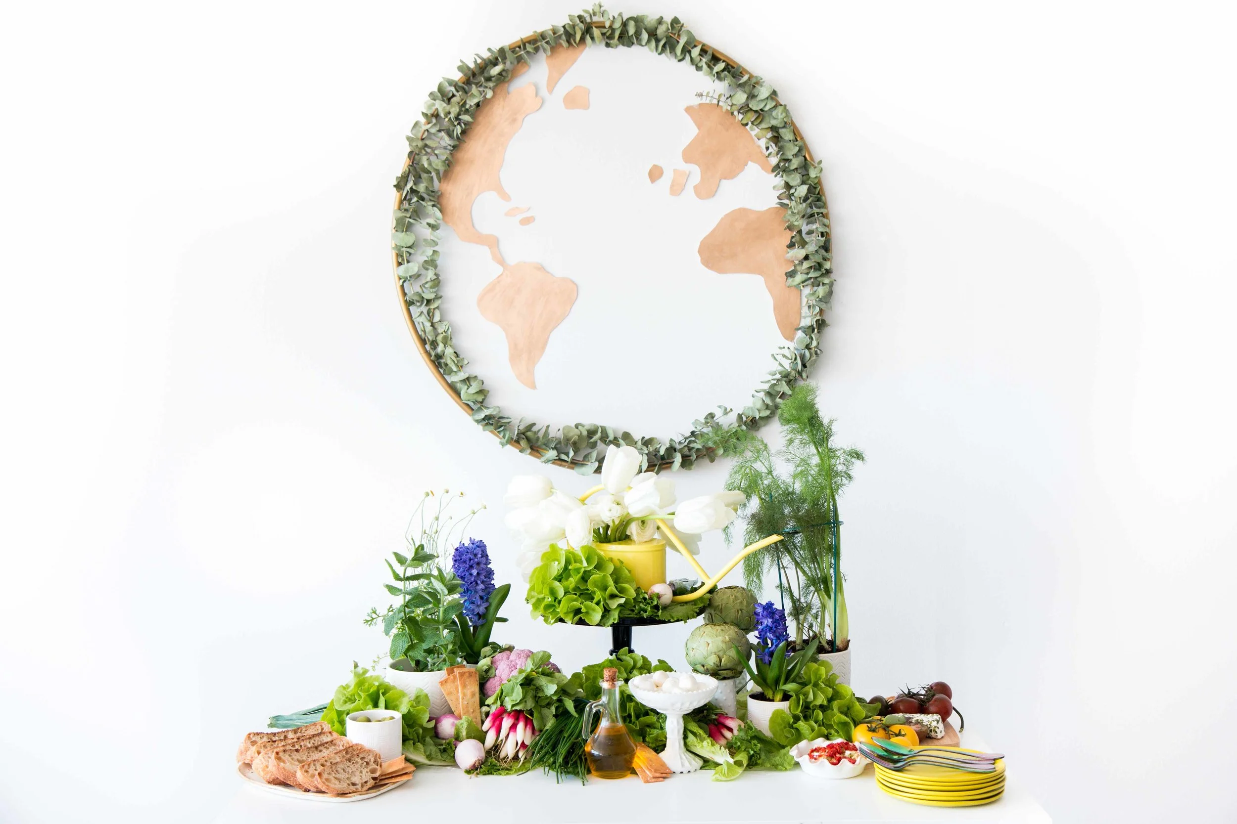 An Edible Table Runner for Earth Day — Little Miss Party