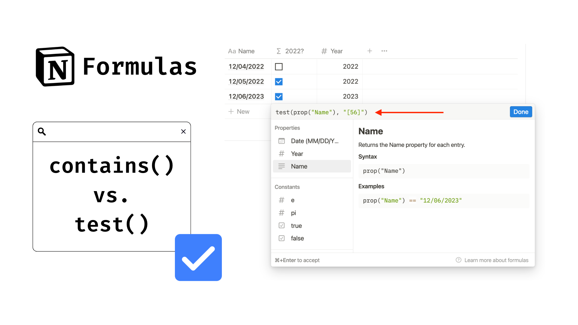 Notion Formulas Contains Vs Test Functions Red Gregory