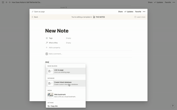 How Does Notion's Self Referential Database Work? — Red Gregory