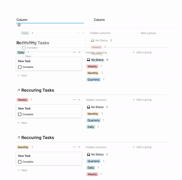 How To Create A 4-Quadrant Matrix In Notion — Red Gregory
