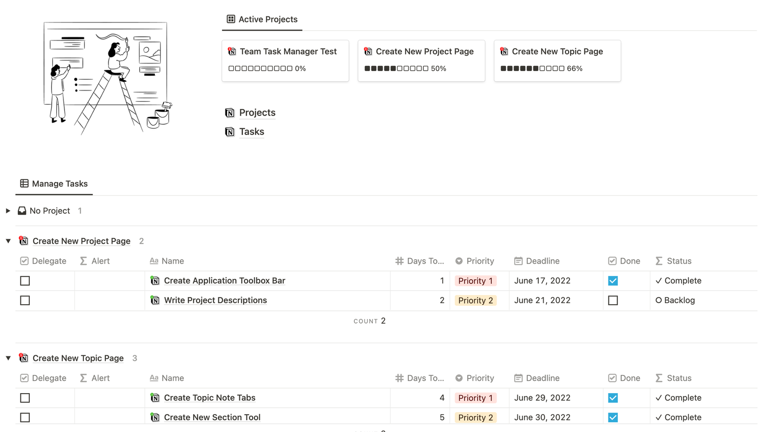 How I Created A Subtask Checklist In Notion — Red Gregory