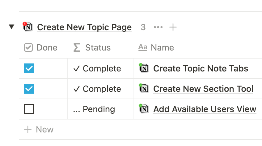 How I Created A Subtask Checklist In Notion — Red Gregory
