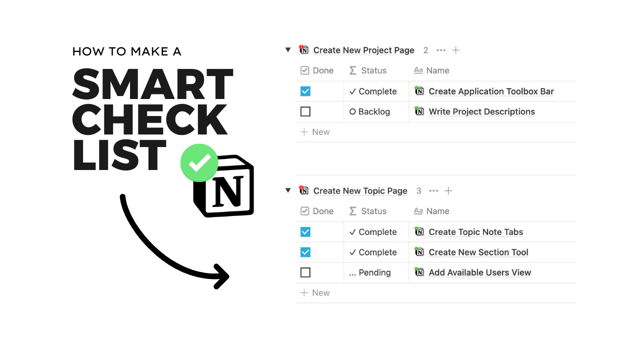 How I Created A Subtask Checklist In Notion — Red Gregory
