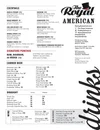 Menu — The Royal American