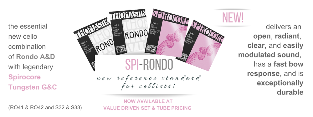 Spi-Rondo Cello Strings — Vermont Violins