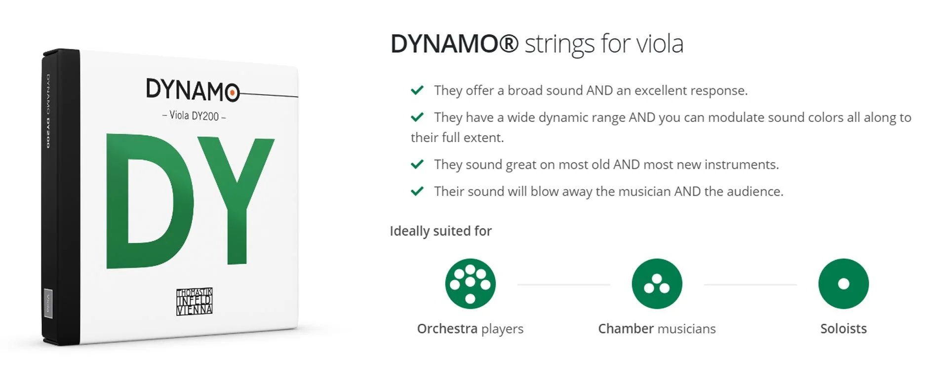 Dynamo Viola Strings — Vermont Violins