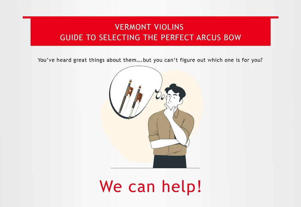 Arcus Bows For Violin Viola and Cello — Vermont Violins