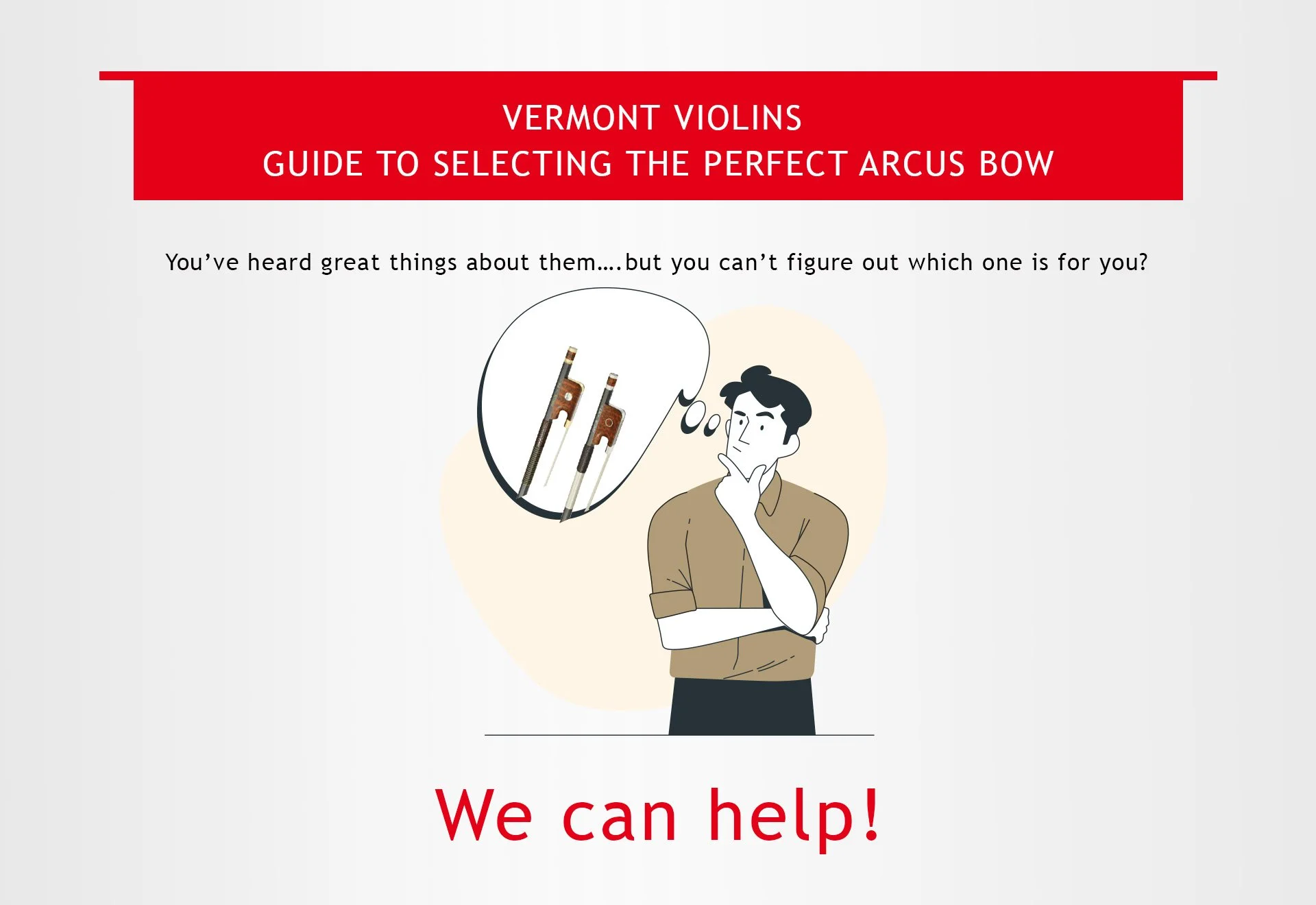 Arcus Bows For Violin Viola and Cello — Vermont Violins