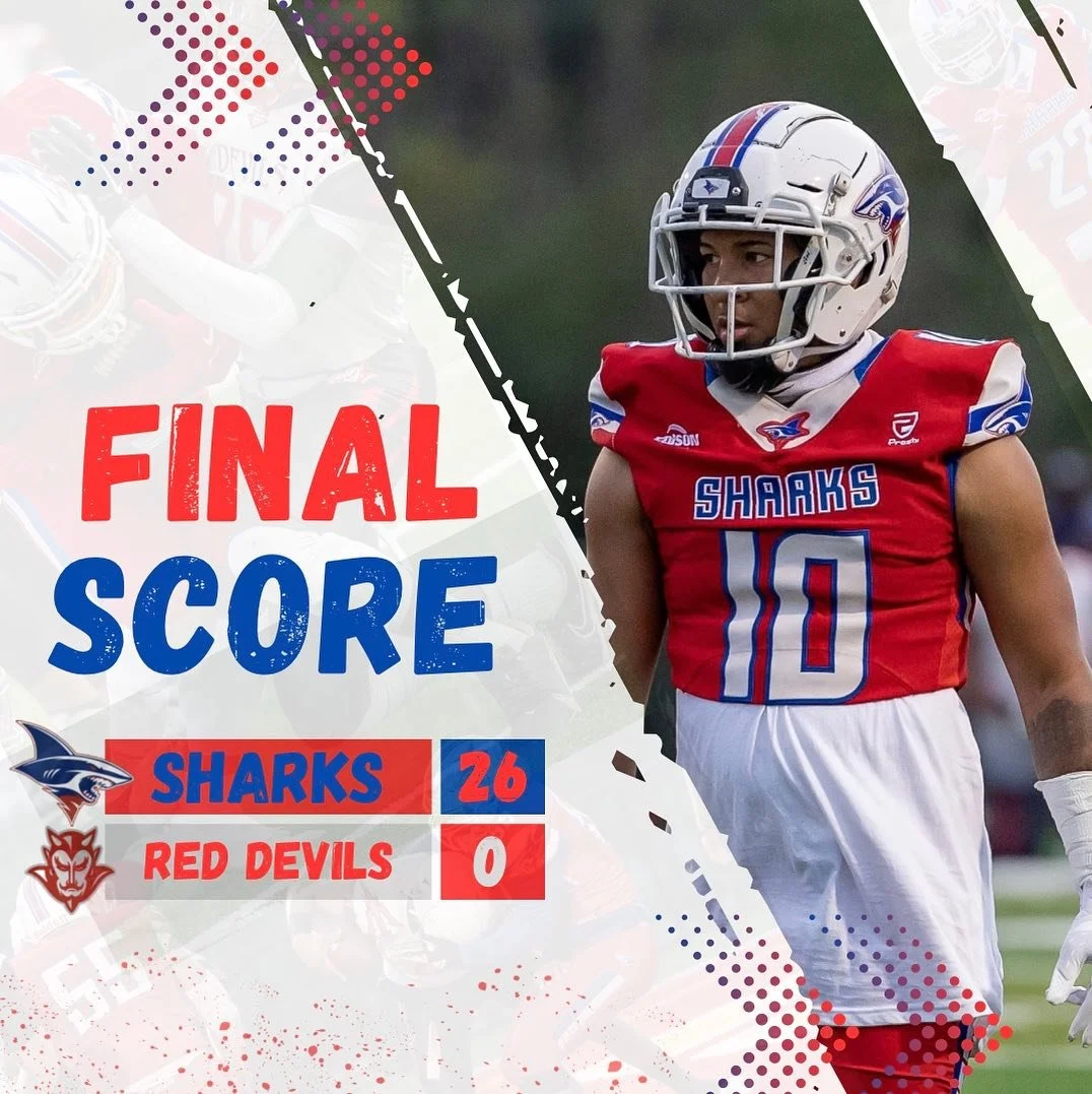 WEEK 3 - VS RED DEVILS — JERSEY SHARKS