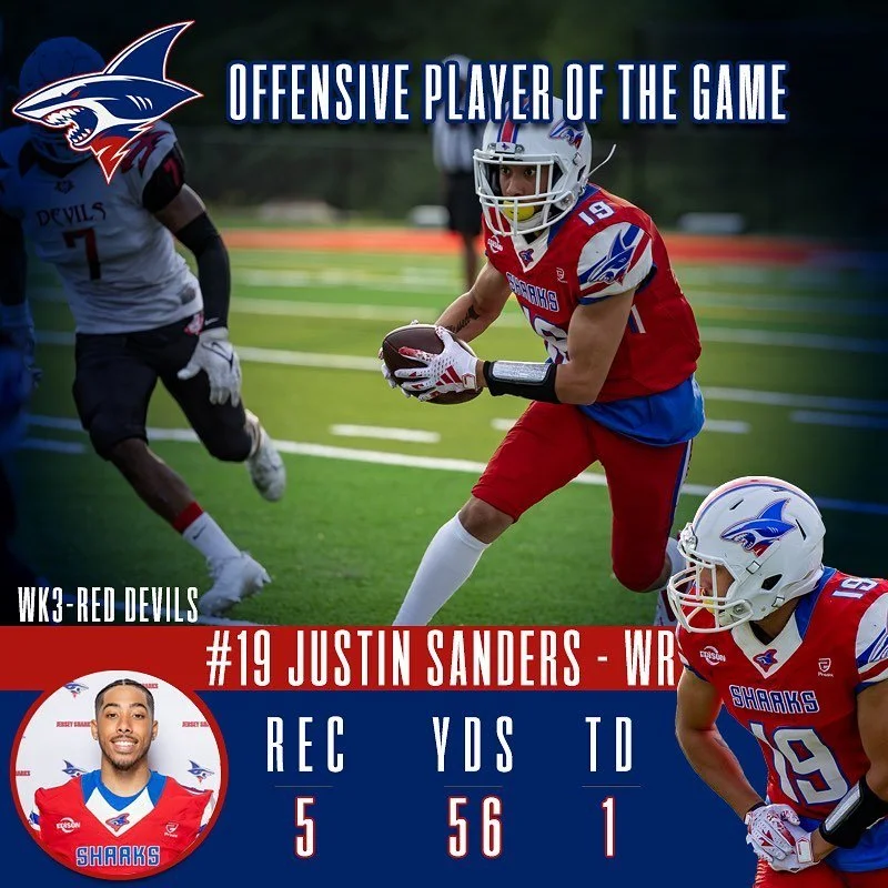 WEEK 3 - VS RED DEVILS — JERSEY SHARKS