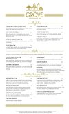 The Grove Menu — Savannah Restaurant & Rooftop Bar in City Market — The ...