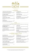 The Grove Menu — Savannah Restaurant & Rooftop Bar in City Market — The ...