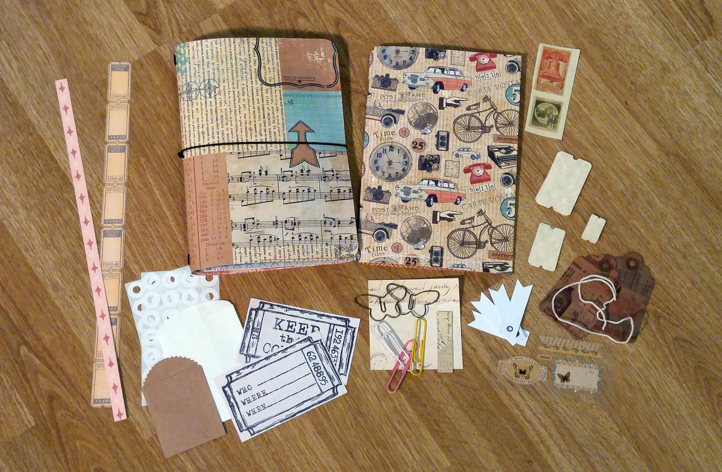 Midori Style Journal — Mixed Media Pigeon