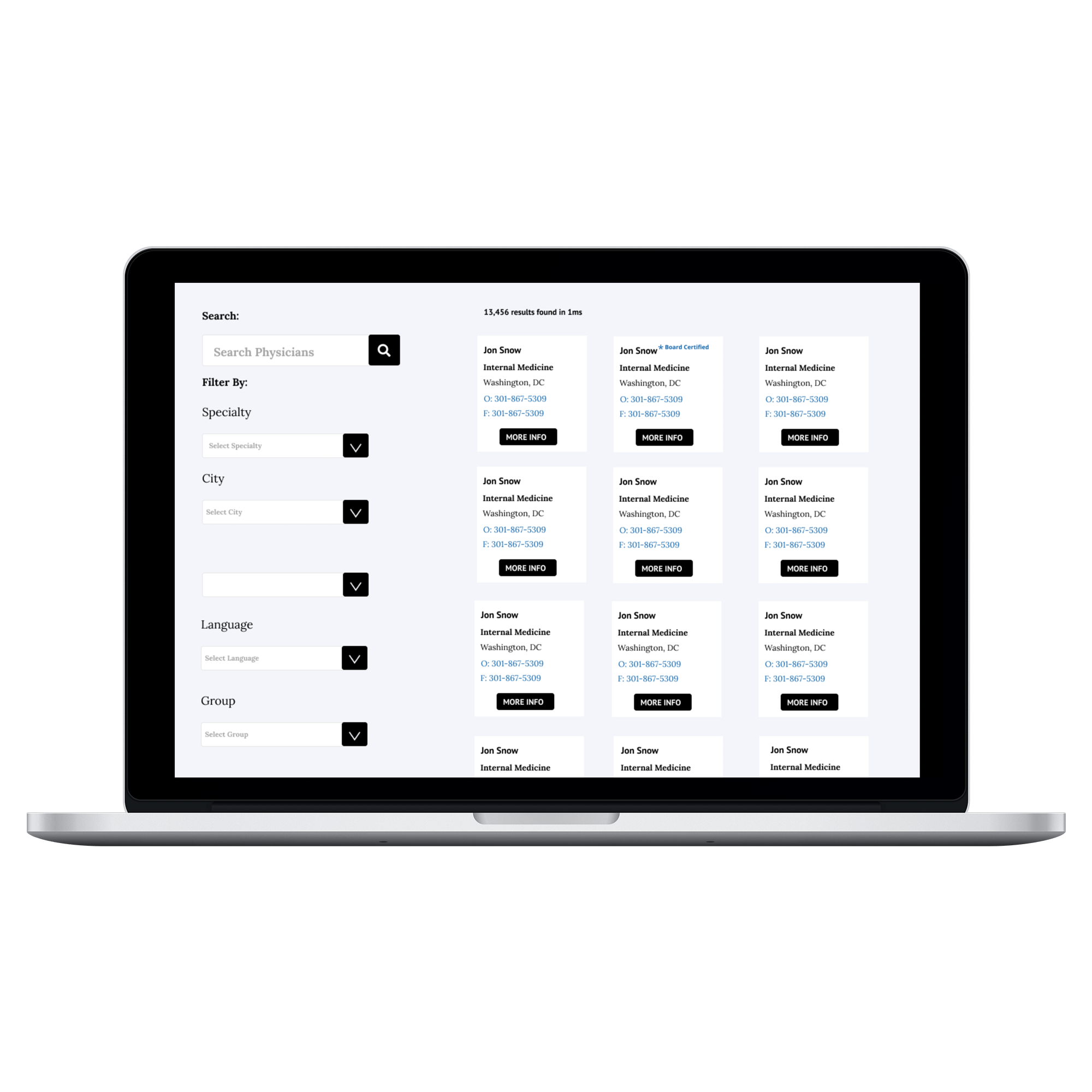 Washington Physician s Directory Redesign Sana Shah Washington Physician s Directory Redesign Sana Shah