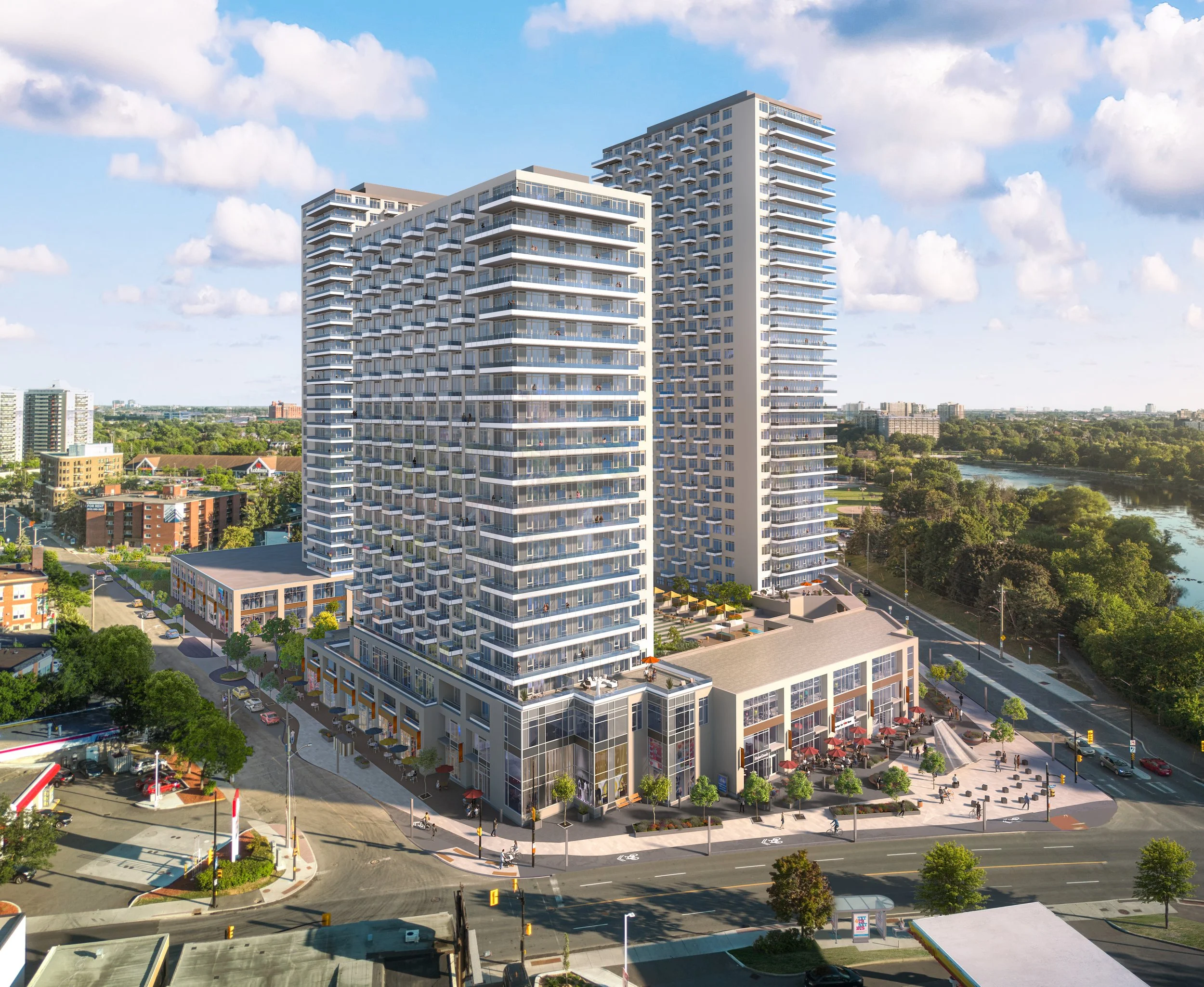 maison riverain — main + main