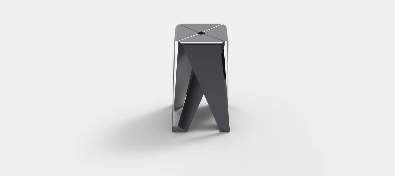 Sheet Metal Stool — entire design