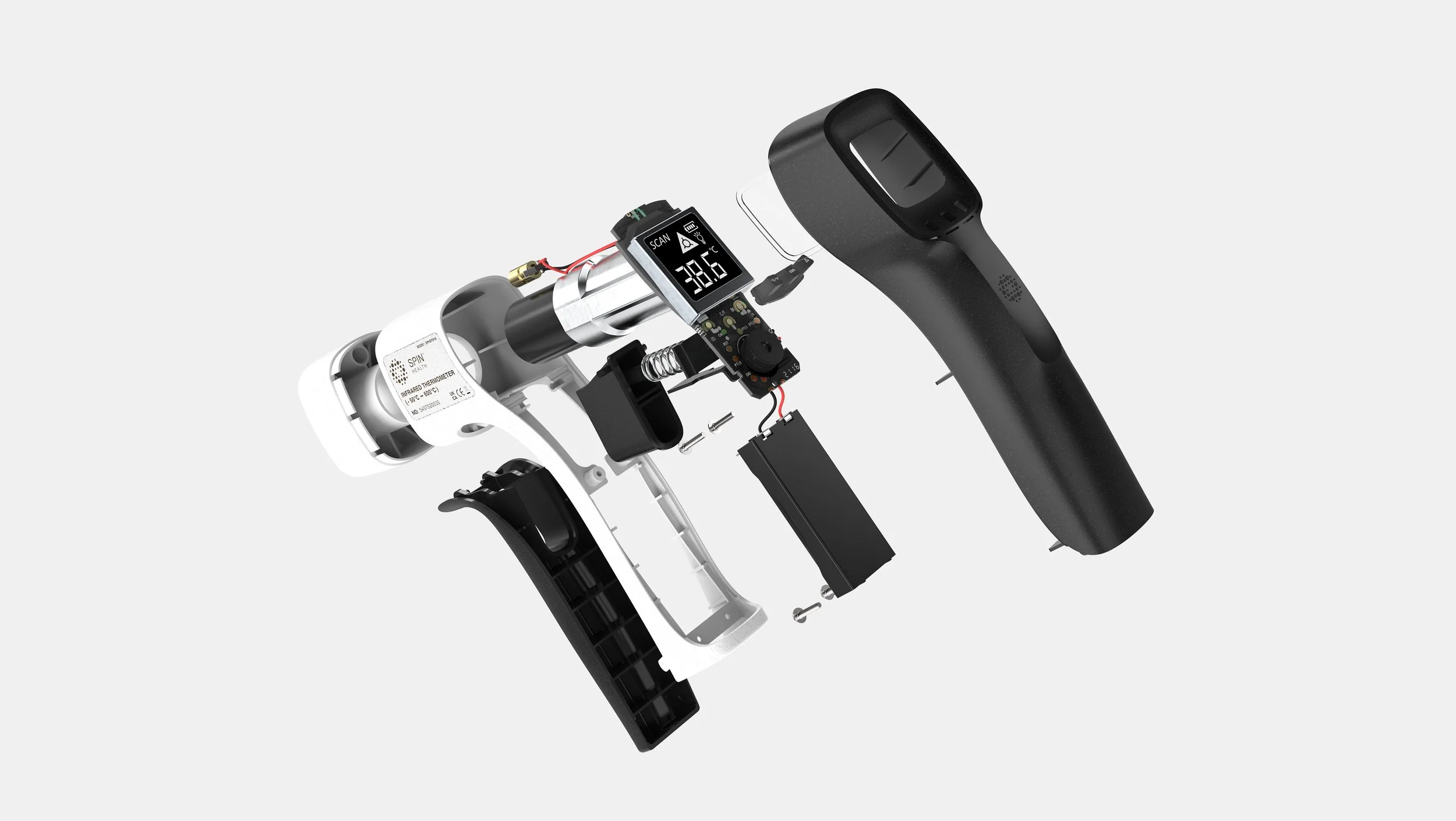 Digital Thermometer — entire design