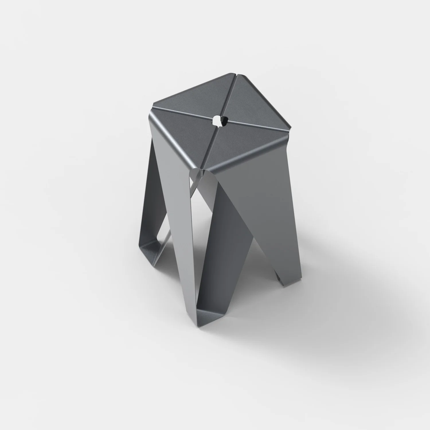 Sheet Metal Stool — entire design