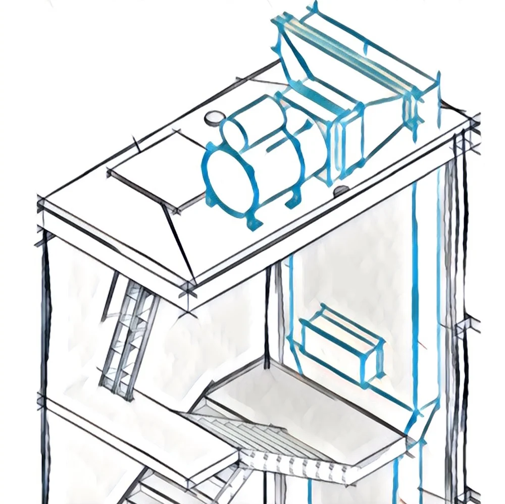 STAIRWELL PRESSURIZATION SPACE PLANNING — ARCHITECTEER