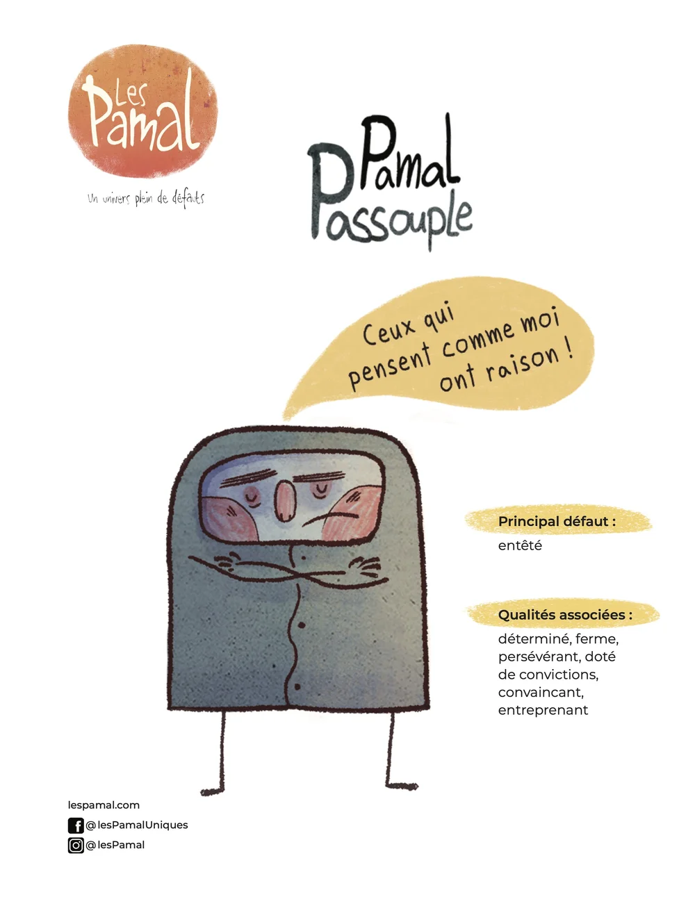 Affiches imprimables des personnages — Les Pamal