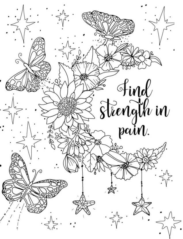 Find Solace and Strength with Inspirational Grief Coloring Pages