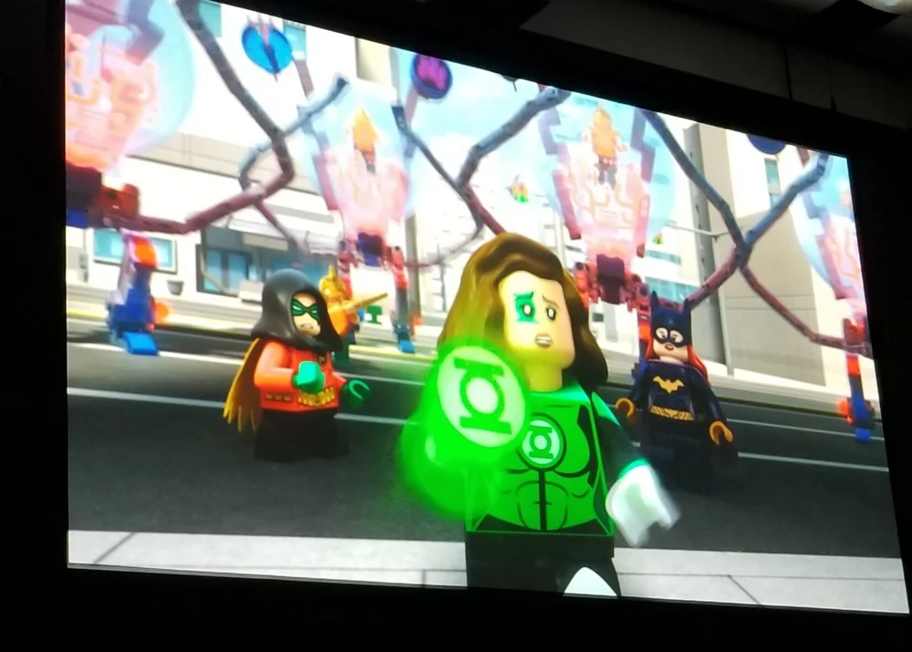 Getting soaked at the SDCC 2018 world premiere of LEGO DC Comics Super ...
