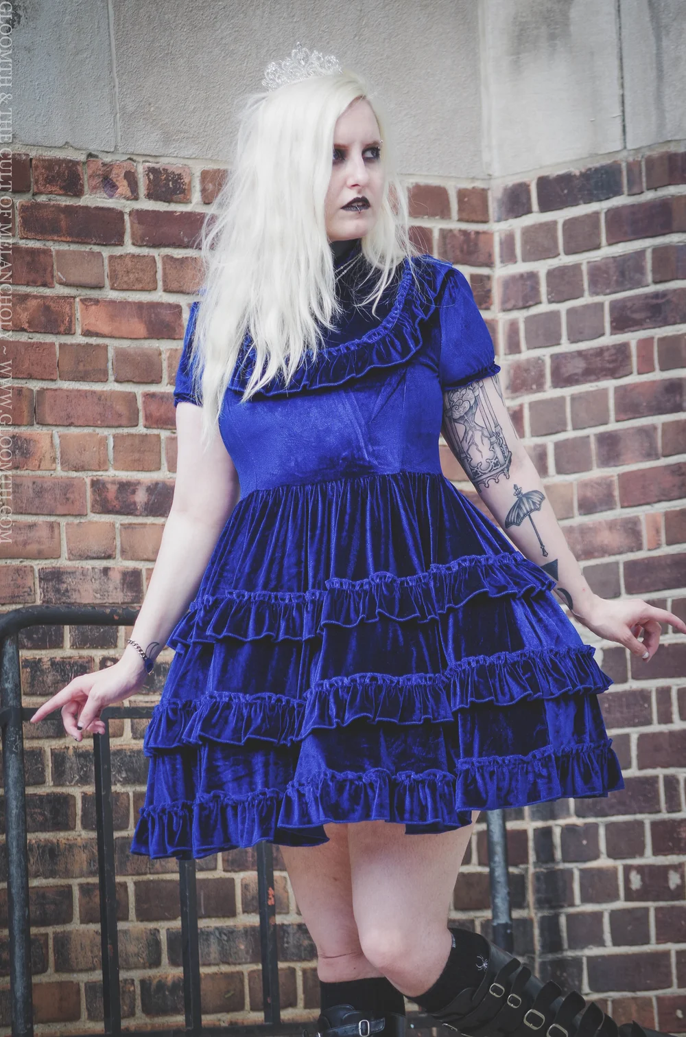 Blue Gothic Prom Dresses