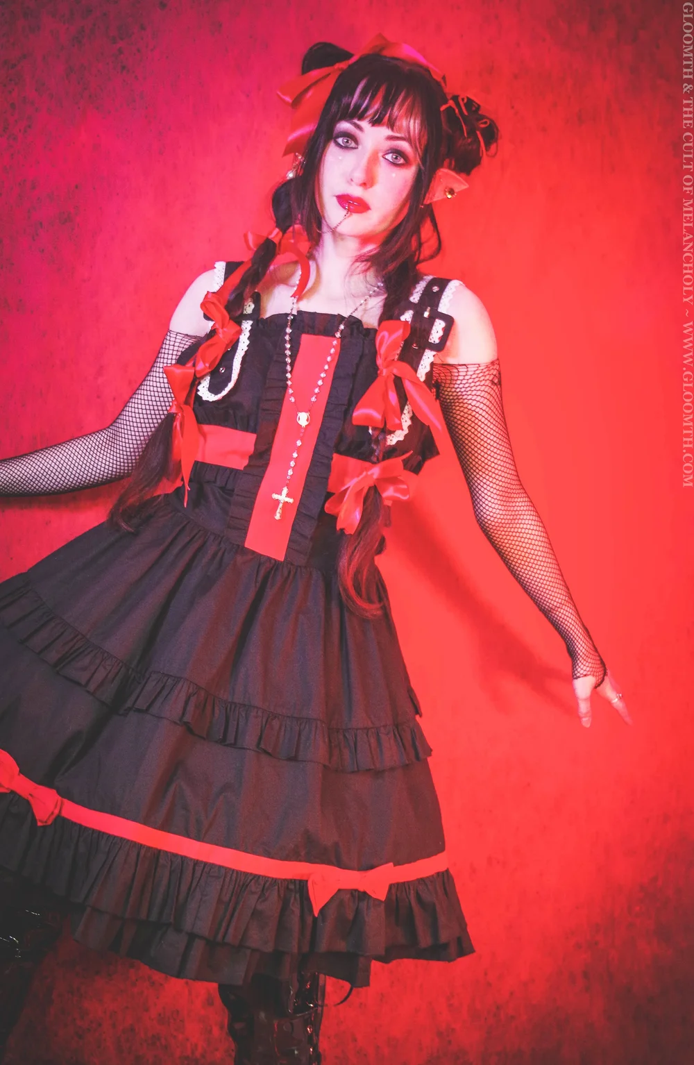 Red And Black Gothic Dresses
