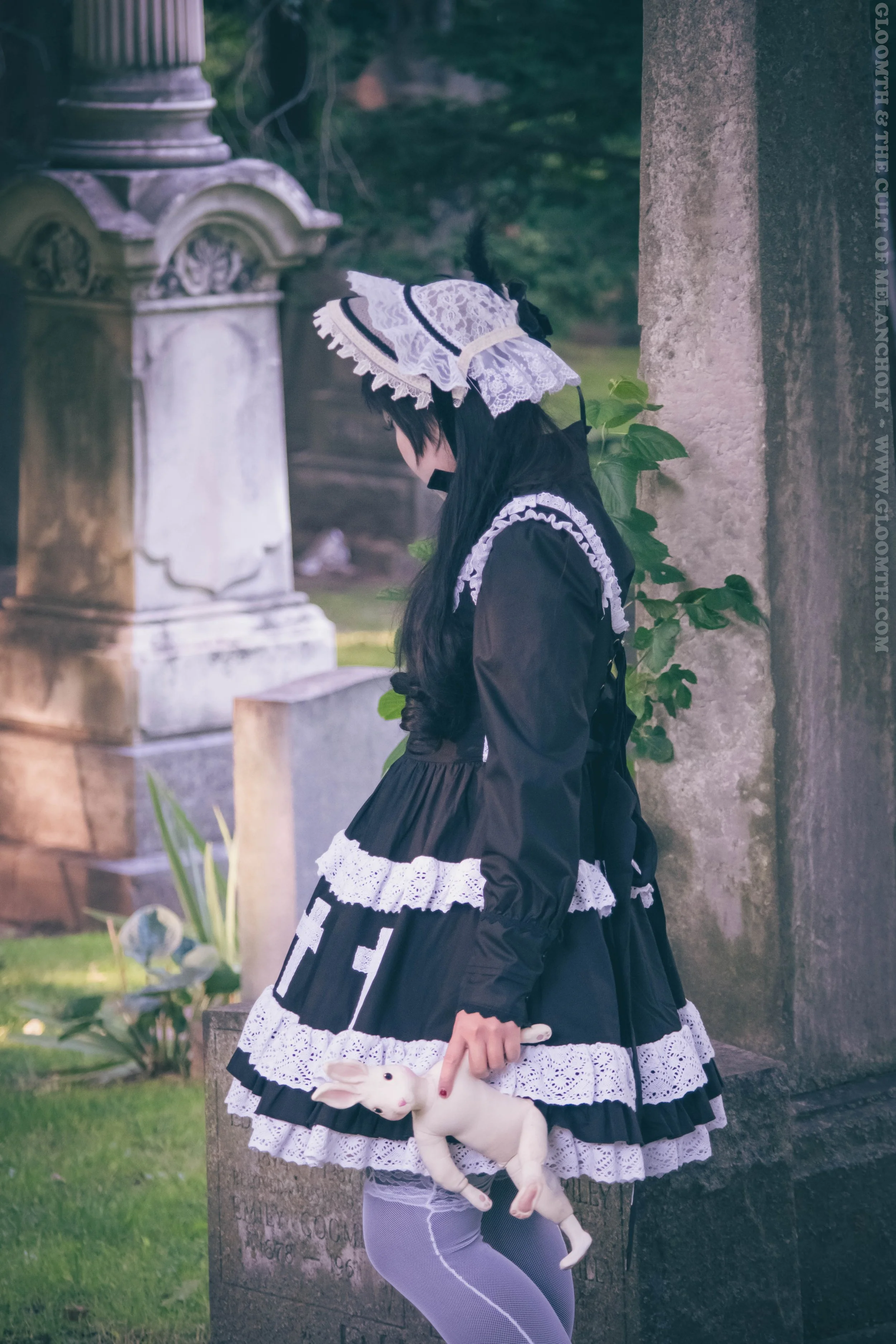 Grave Cotton Gauze Victorian Dress — Gloomth