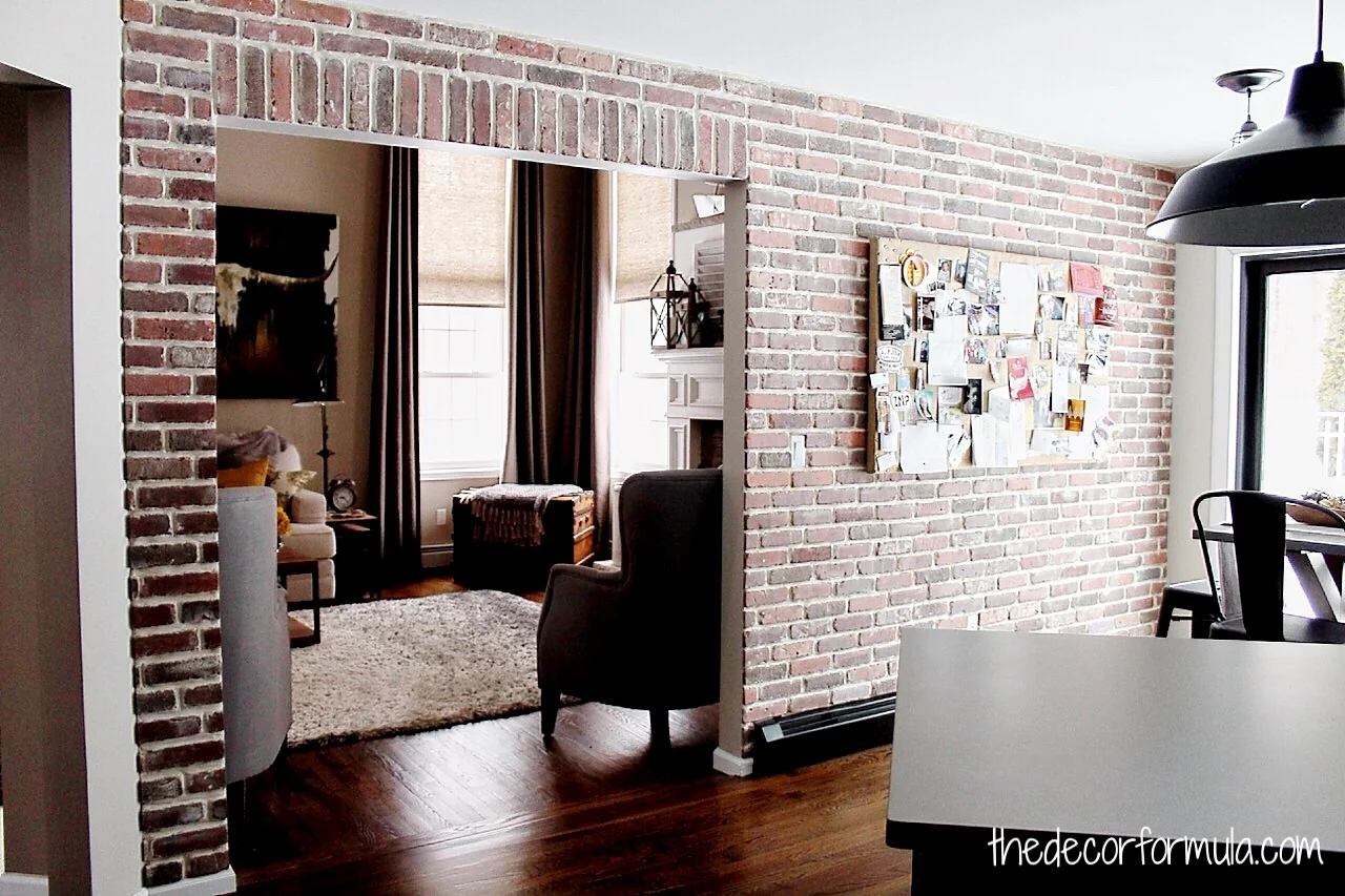 DIY Brick Wall: How to Create a "Fake" "Real" Exposed Brick Wall — The ...