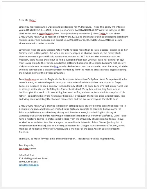 How To Write A Query Letter With Claws Read Blog Ignited Ink