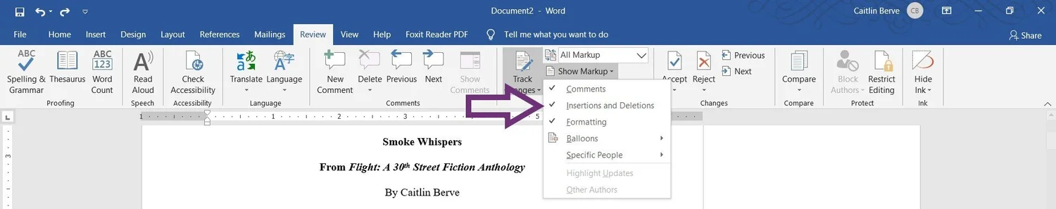 How to Use Words Track Changes for Easy Book Editing — Read Blog ...