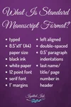 Why Standard Manuscript Format: How to Submit Your Writing — Read Blog ...
