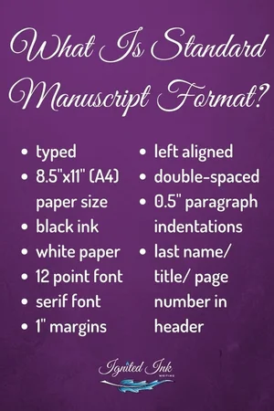 Why Standard Manuscript Format: How to Submit Your Writing — Read Blog ...