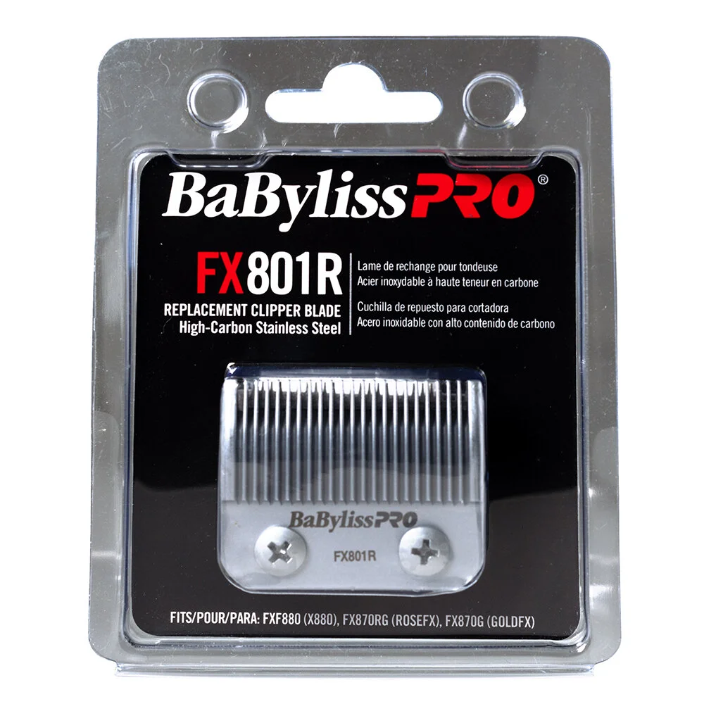 BaBylissPRO Replacement Hair Clipper Taper Blade Silver FX801R ...
