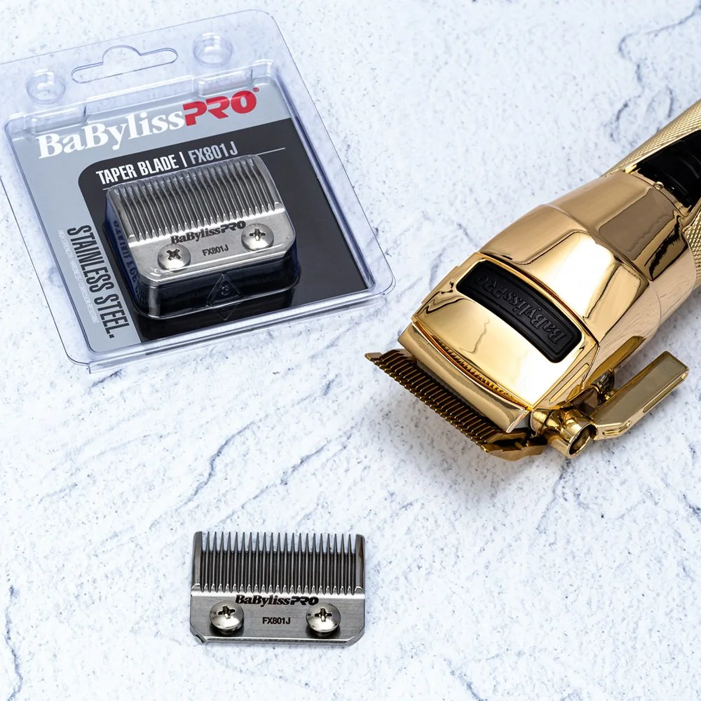 BaBylissPRO Replacement Hair Clipper Taper Blade Silver FX801J ...