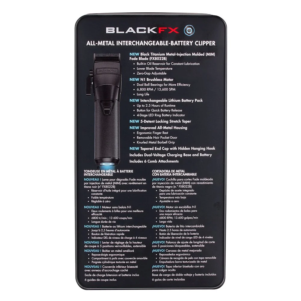 FXOne BlackFX Hair Clipper | BaBylissPRO Australia — BaByliss PRO