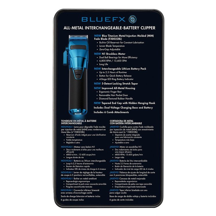 BaBylissPRO FXOne BlueFX Hair Clipper | BaBylissPRO Australia ...
