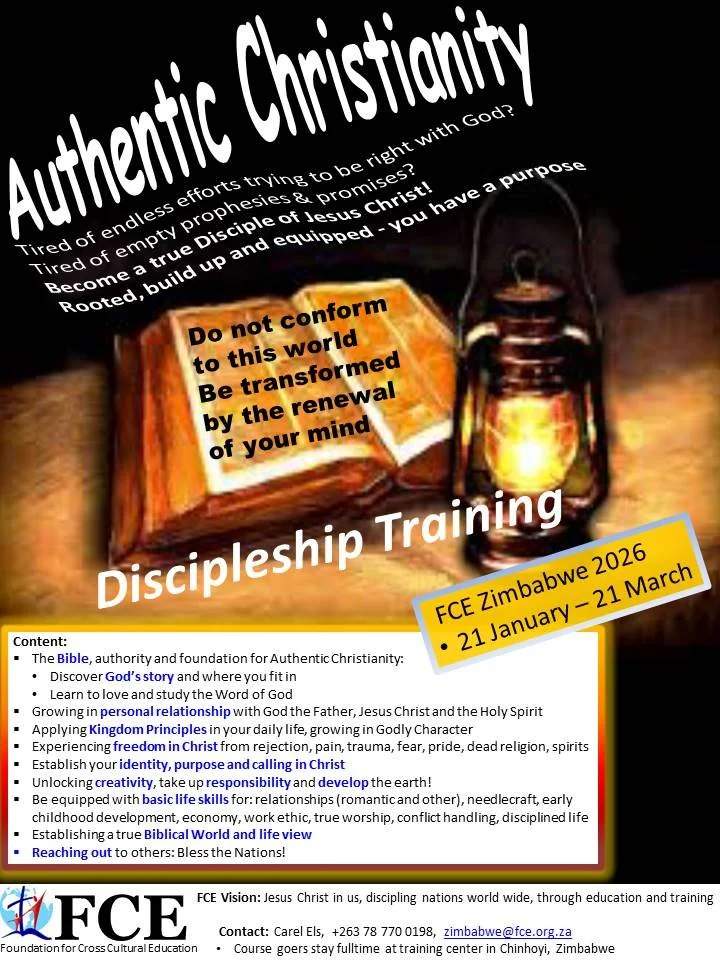 Discipleship Mission Training Chinhoyi, Zimbabwe 2026 — Foundation for ...